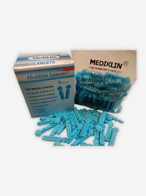 Mediklin Blood Lancet (BLUE) - Mediklin
